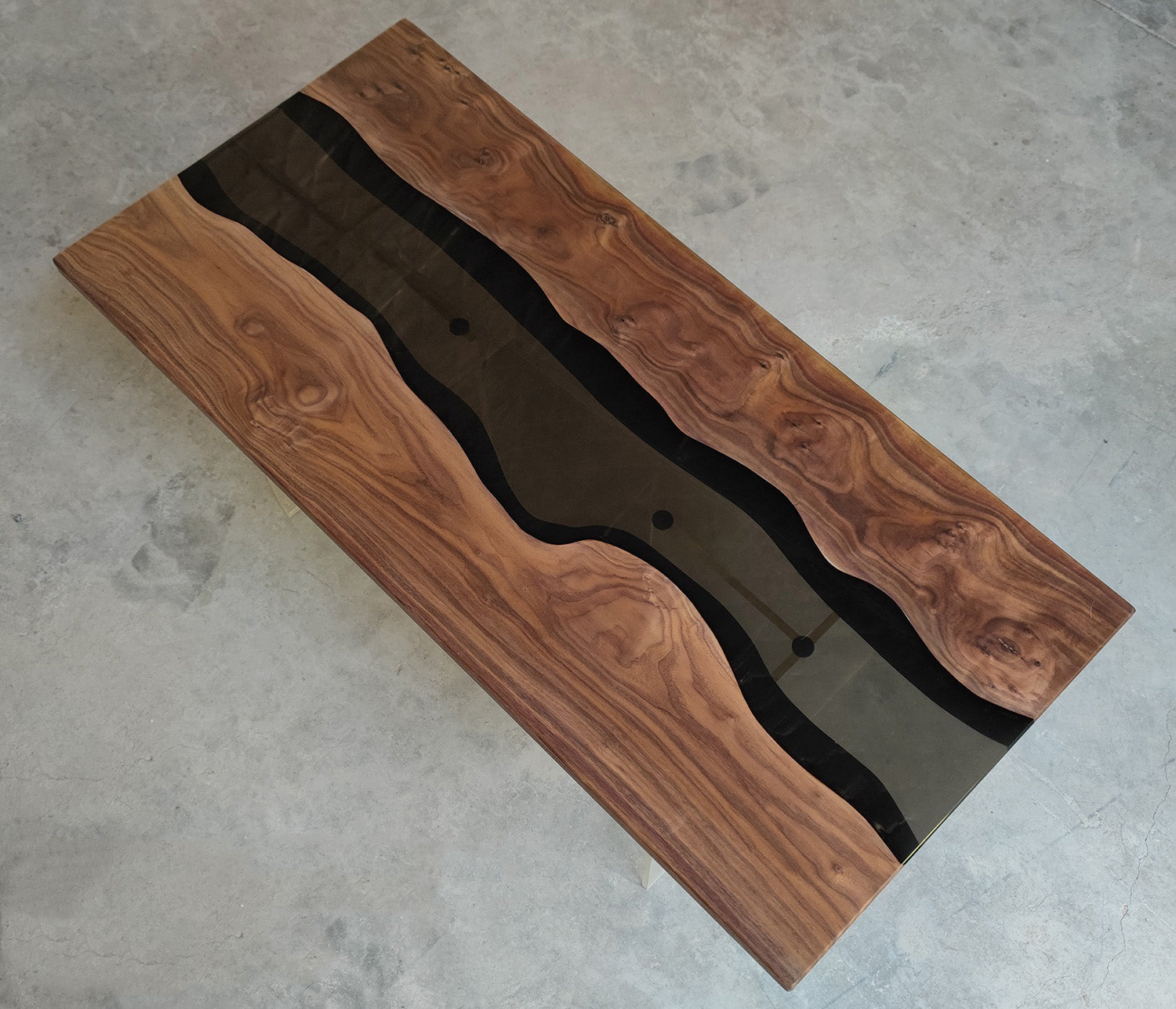 Epoxy Table, Live Edge Epoxy Table, black Walnut Resin River Table ...
